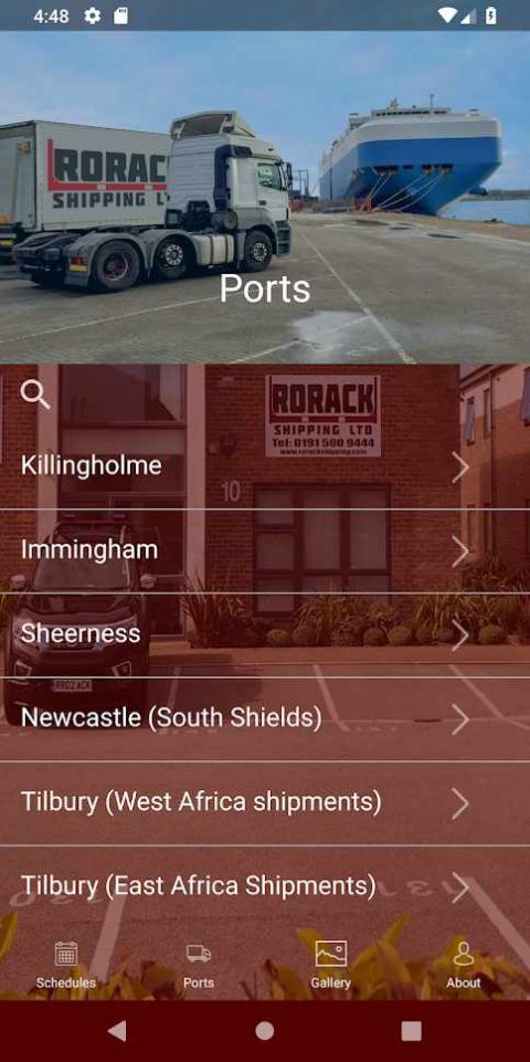 Schedule | RoRack Shipping